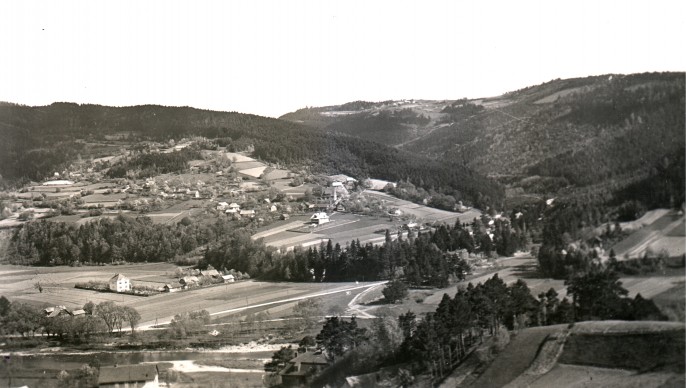 Tak w 1927 roku prezentował się przysiółek Kawęciny w Sieprawiu